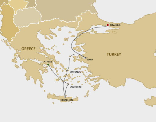 Cruises from Athens to Istanbul - 2025-2028 Seasons