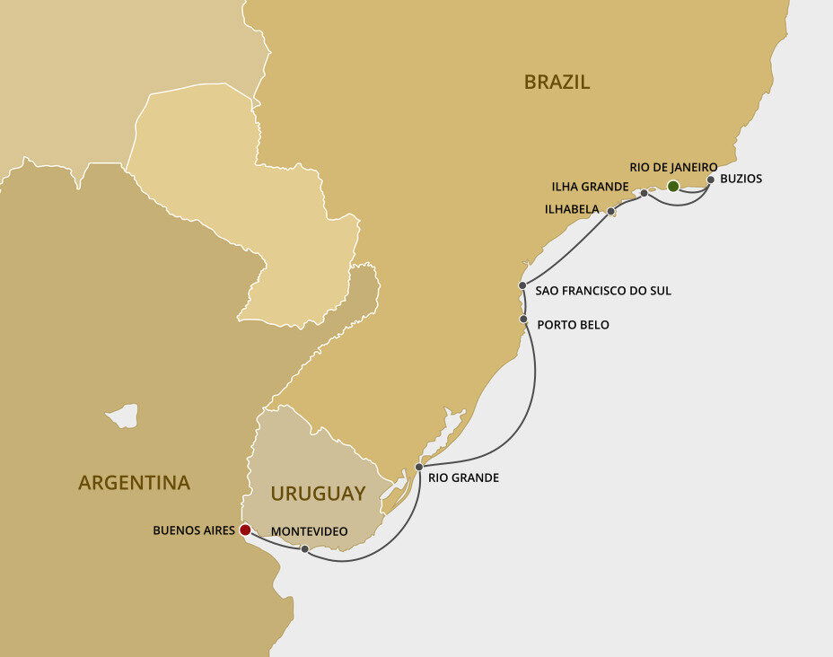 Nights Of Samba & Tango - Regent Seven Seas (11 Night Cruise from Rio ...