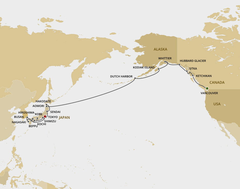 Transpacific Quest - Regent Seven Seas (30 Night Cruise from Vancouver ...