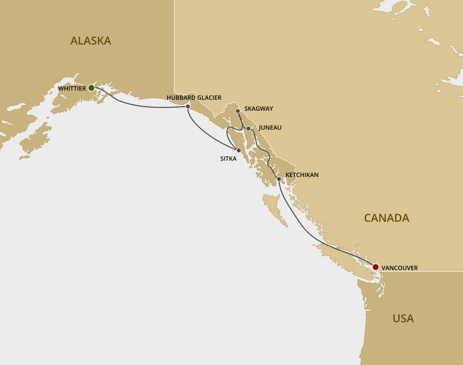 Sitka Sound To Creek Street - Regent Seven Seas (7 Night Cruise from ...