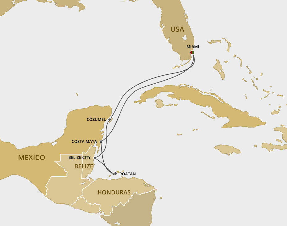 Rum, Roatan & Ruins - Regent Seven Seas (7 Night Roundtrip Cruise from ...