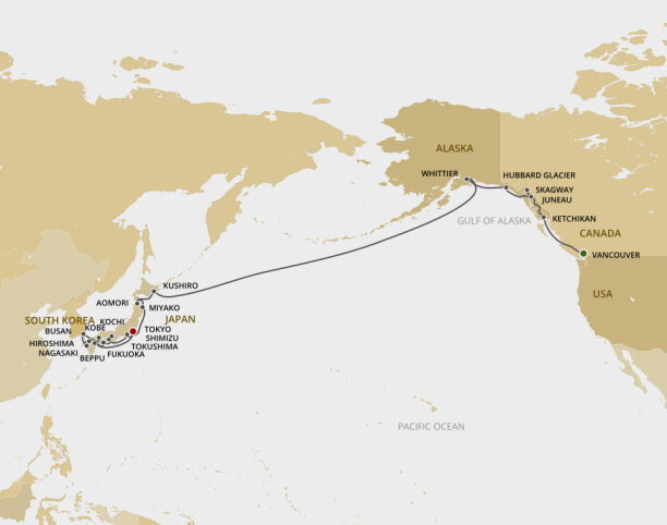 Cruises from Canada to Japan | 2026-2028 | Global Journeys