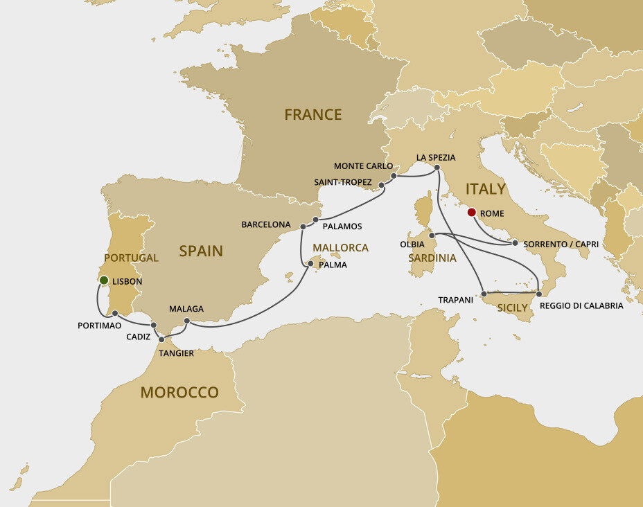 Lisbon To Liguria - Regent Seven Seas (17 Night Cruise from Lisbon to Rome)