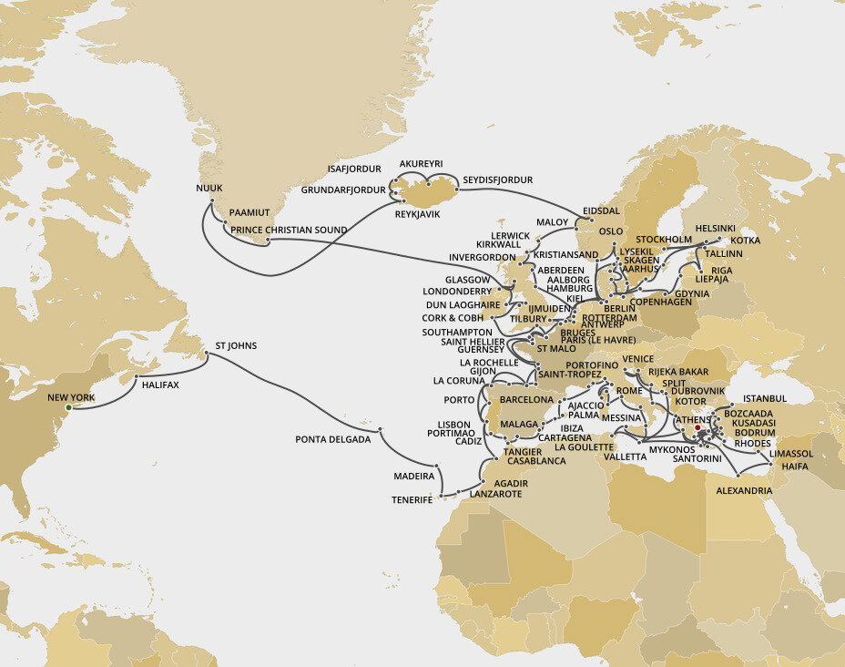 Grand European Discovery - Regent Seven Seas (174 Night Cruise from New ...