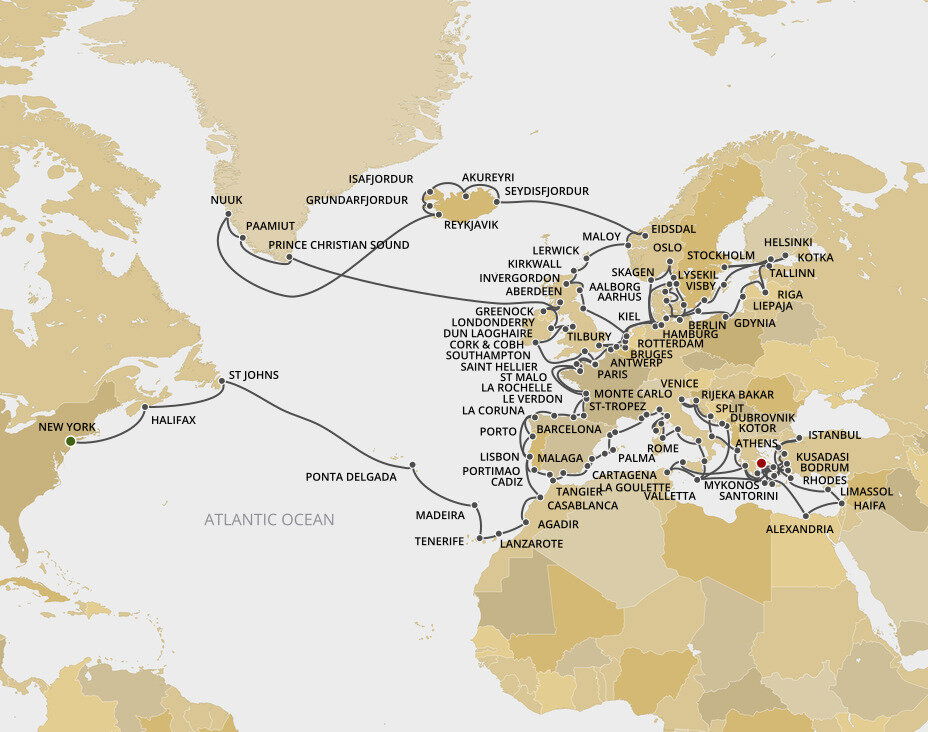 Grand European Discovery - Regent Seven Seas (174 Night Cruise from New ...