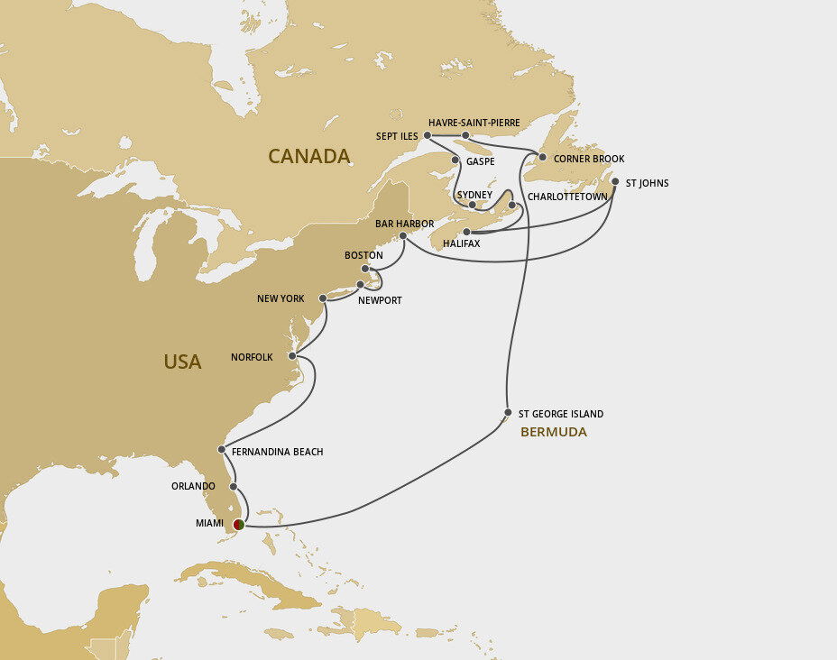 Epic Eastern Seaboard - Regent Seven Seas (25 Night Roundtrip Cruise ...