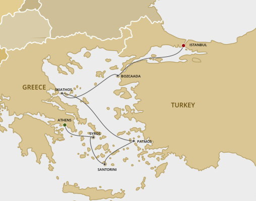 Cruises from Athens to Istanbul - 2024-2026 Seasons