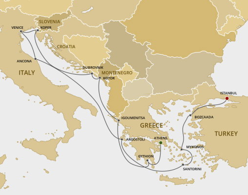 Cruises from Athens to Istanbul - 2024 & 2025 Seasons
