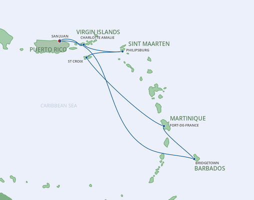 Martinique Cruises - 2025-2027 Seasons