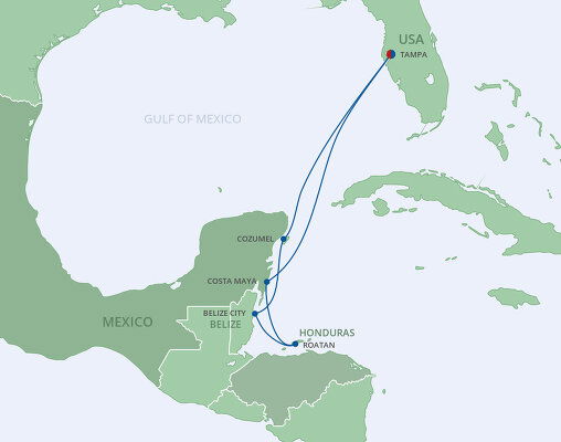 Central America & Panama Cruises - Royal Caribbean - 2023-2025 Seasons
