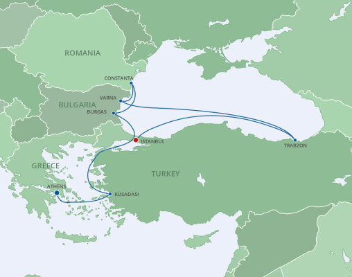 Cruises from Athens to Istanbul - 2023-2025 Seasons