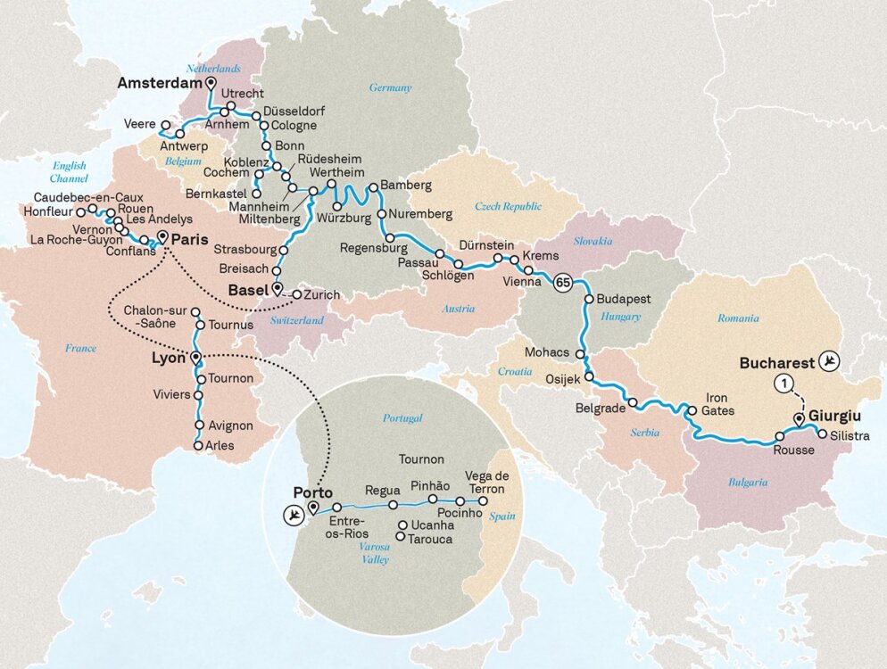 Scenic Cruising through Europe - Scenic (66 Night Cruise from Bucharest ...