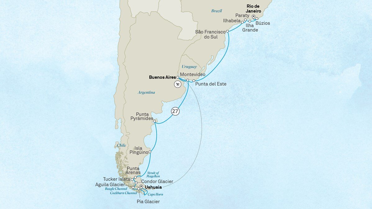 Ultimate Brazil, Patagonia & the Chilean Fjords - Scenic (27 Night ...
