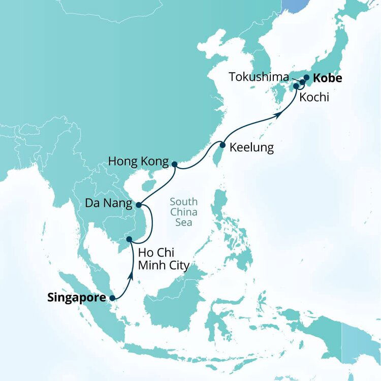 Southeast Asia & Japan - Seabourn (14 Night Cruise from Singapore to Kyoto)