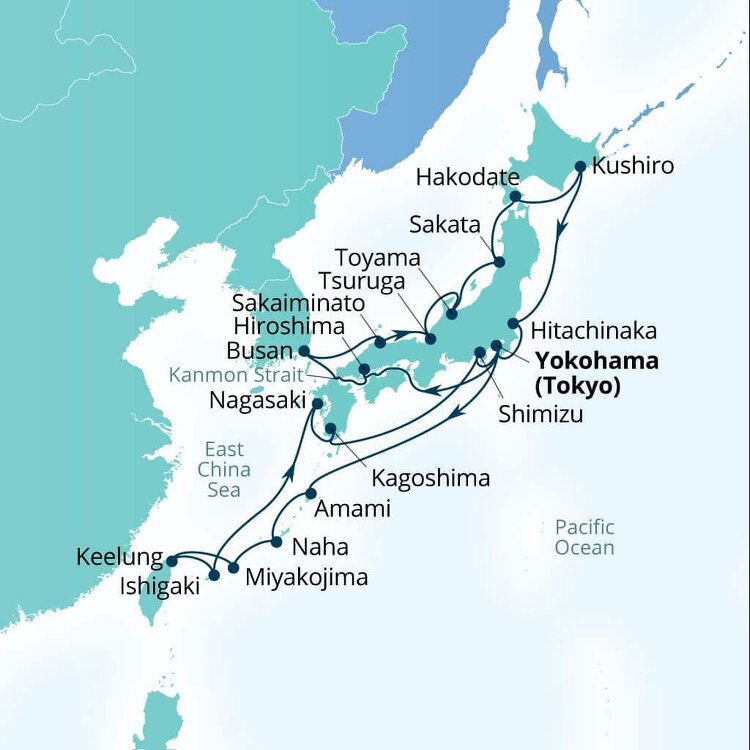 In-depth Japan Exploration - Seabourn (28 Night Roundtrip Cruise from ...