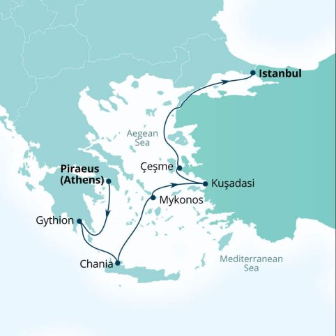 Cruises from Athens to Istanbul | 2026-2028 | Global Journeys