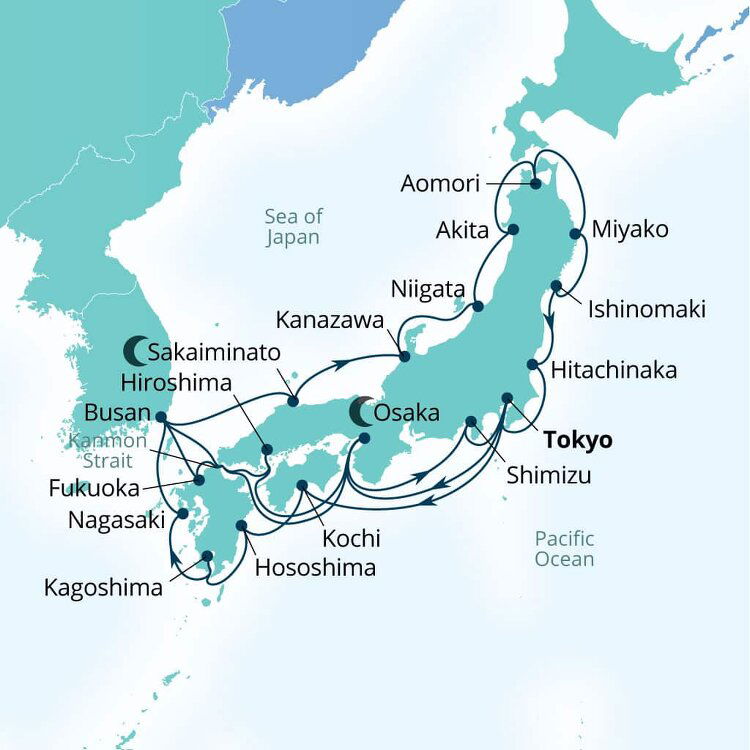 Japan's Crafts & Cherry Blossoms - Seabourn (28 Night Roundtrip Cruise ...
