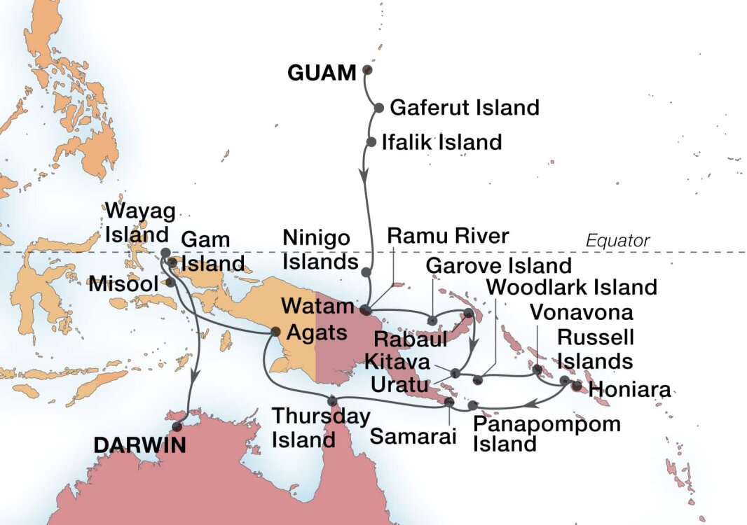 New Guinea, West Papua & Indonesia Exploration - Seabourn (28 Night ...