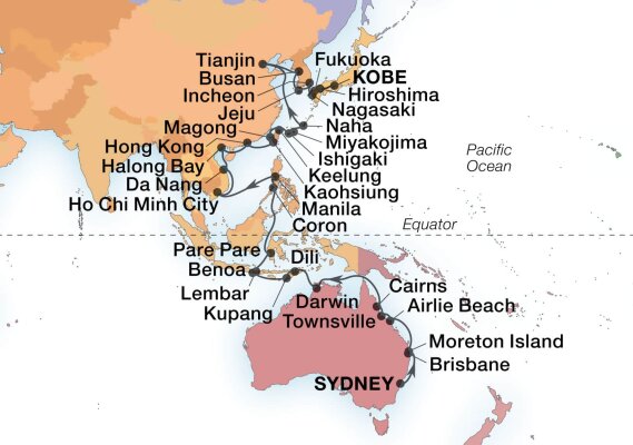 Cruises from Australia to Japan - 2024 & 2025 Seasons