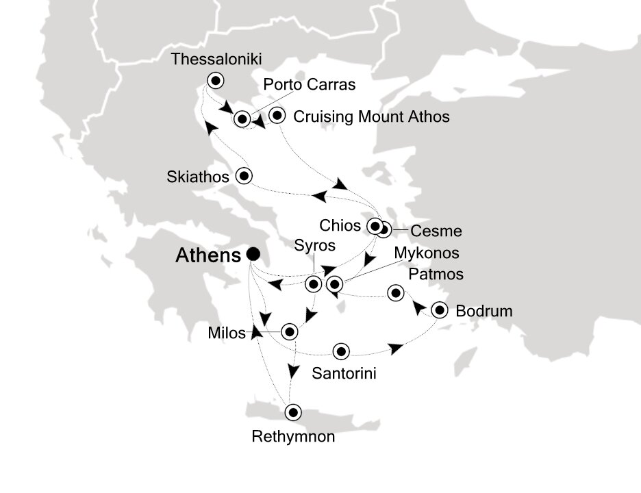 Athens to Athens - Silversea (14 Night Roundtrip cruise from Athens)