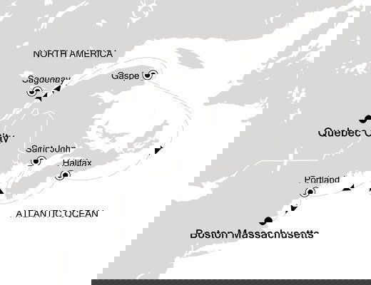 Cruises from Quebec City to Boston - 2024 & 2025 Seasons