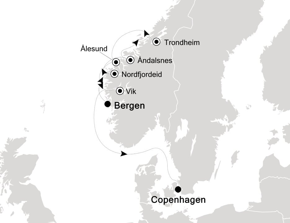 Bergen to Copenhagen - Silversea (7 Night Cruise from Bergen to Copenhagen)