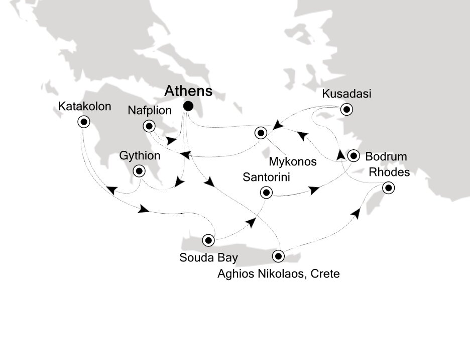 Athens to Athens - Silversea (14 Night Roundtrip cruise from Athens)