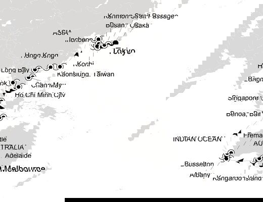 Cruises from Australia to Japan - 2026 & 2027 Seasons