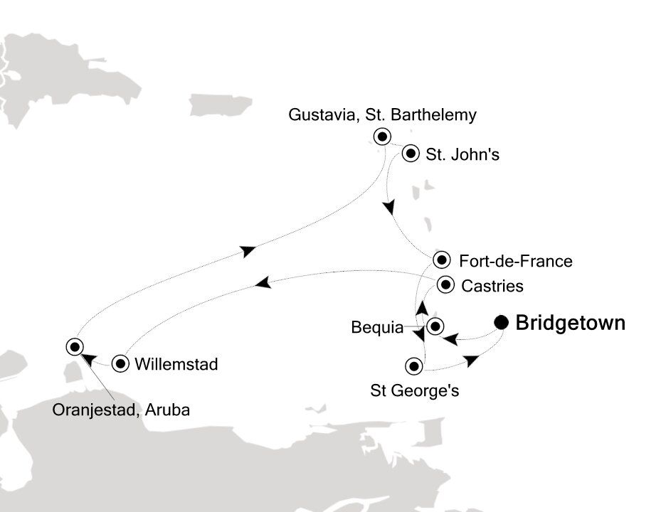 Bridgetown to Bridgetown - Silversea (11 Night Roundtrip cruise from ...