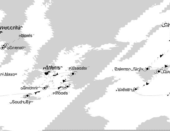 Cruises from Rome to Athens | 2021 & 2022 Seasons