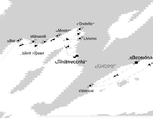 Cruises from Spain to Italy - 2023, 2024 & 2025 Seasons