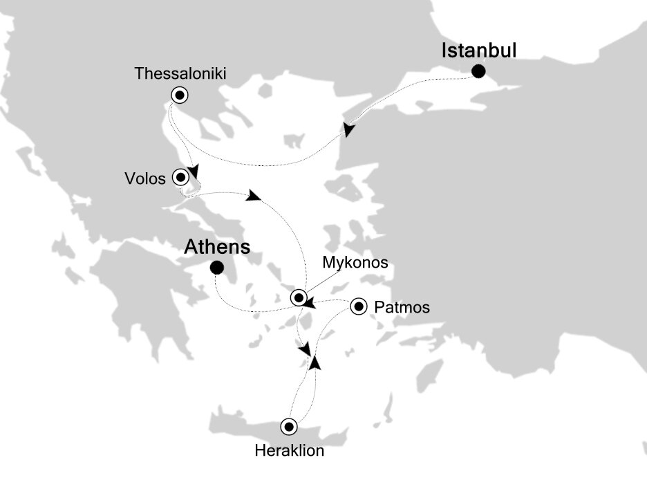 Istanbul to Athens - Silversea (7 Night Cruise from Istanbul to Athens)