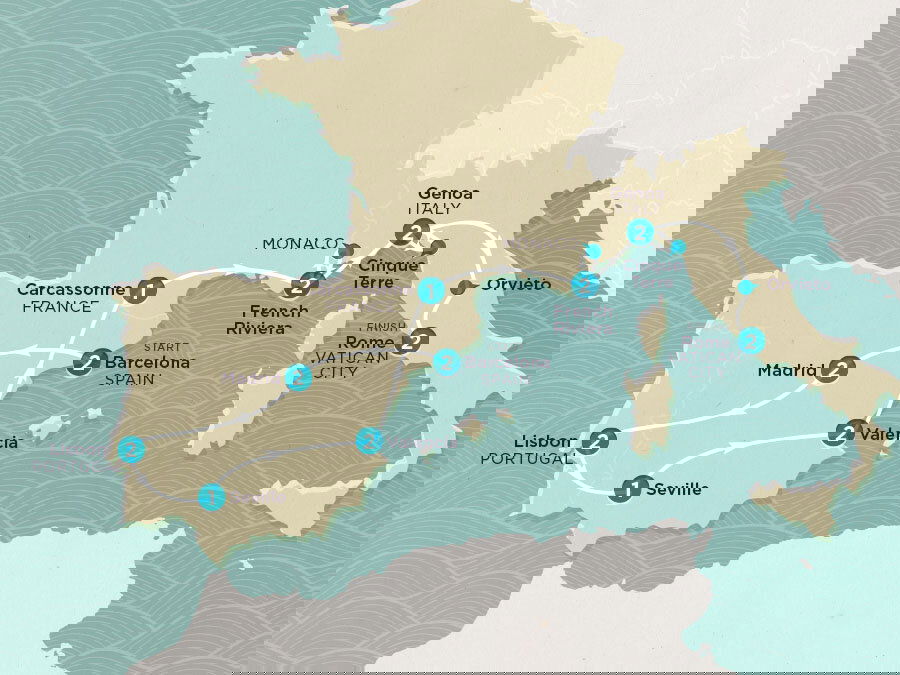 Get Social: Southern Europe Highlights - Topdeck (17 Days From ...