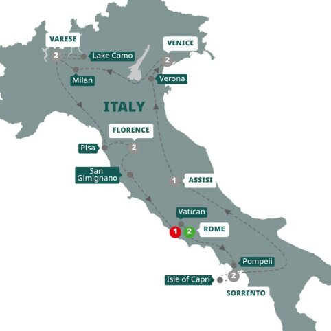 Italy Coach Tours - 2025-2027 Seasons
