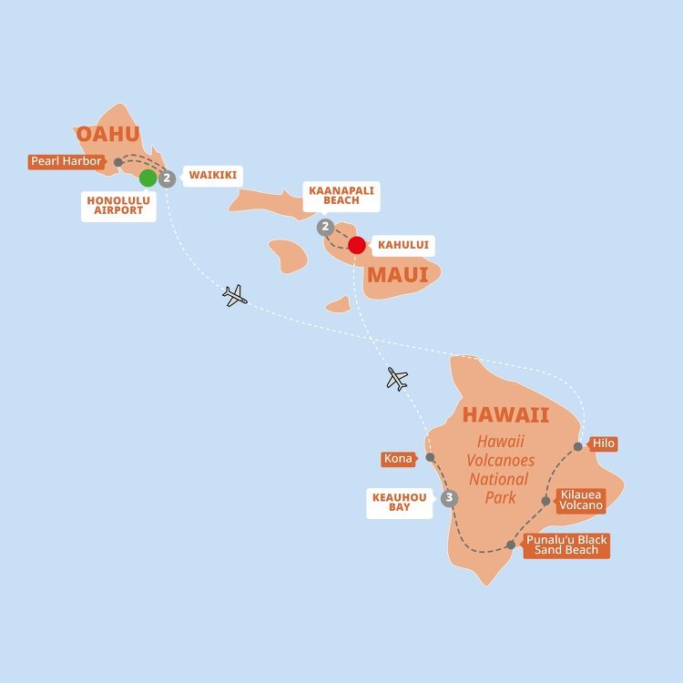 Hawaiian Explorer First Class Trafalgar 8 Days From Honolulu To