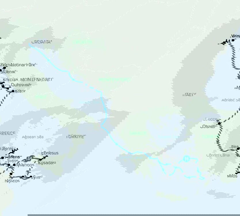 Adriatic and Aegean Delights - Travelmarvel (14 Night Cruise from ...