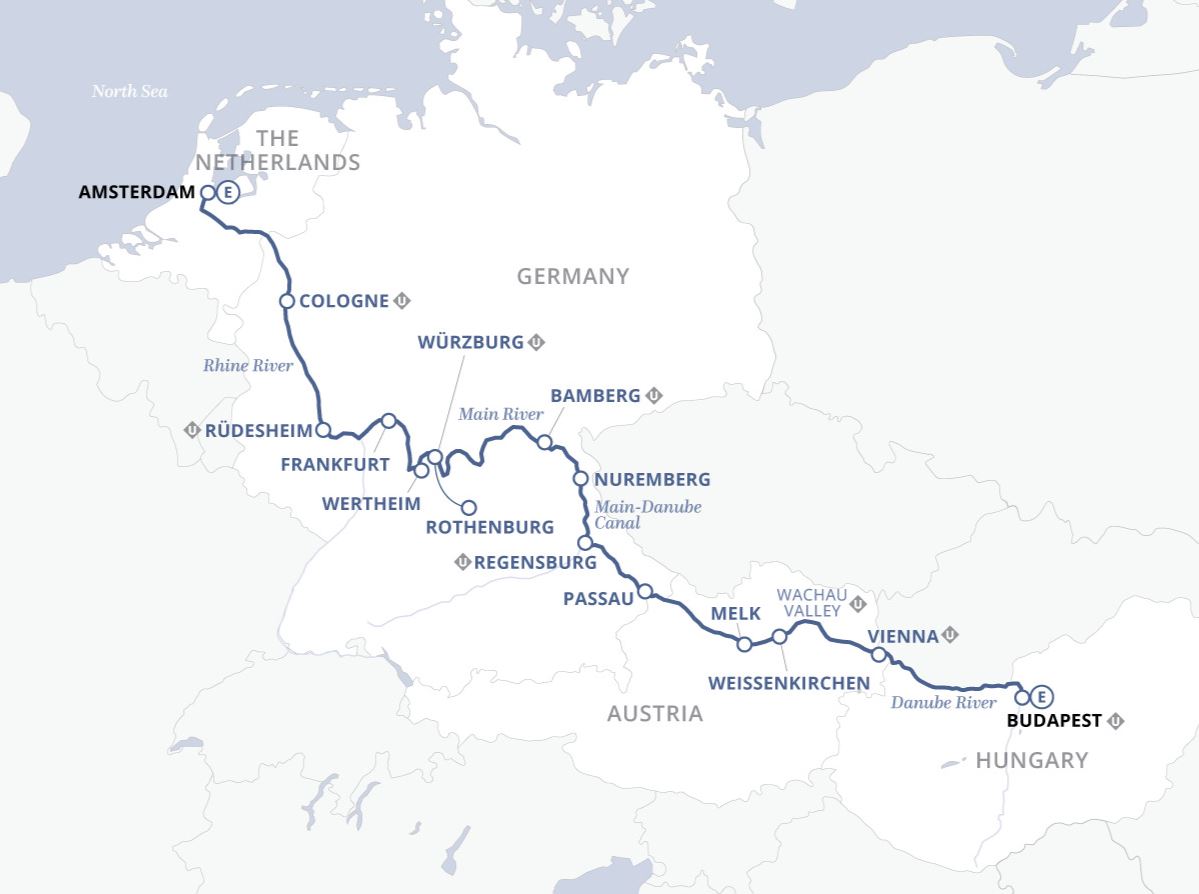 river map of europe