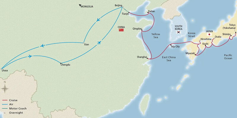 Cruises from China to Japan - 2025-2028 Seasons