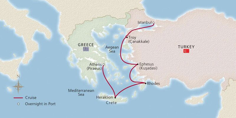 Cruises from Athens to Istanbul - 2025-2028 Seasons