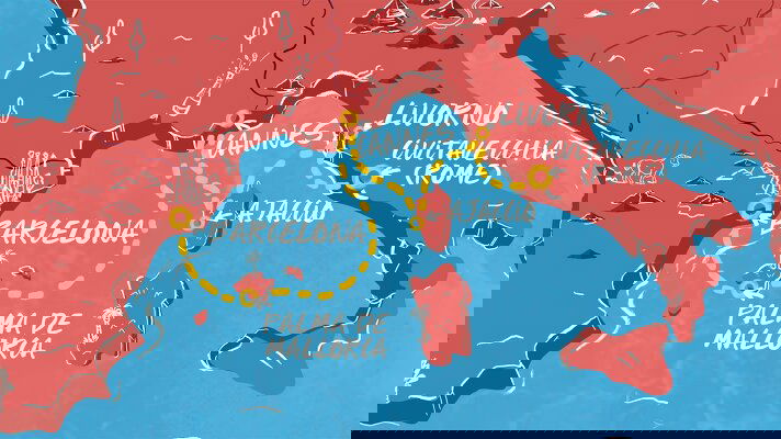 Cruises from Barcelona to Rome - 2024-2026 Seasons